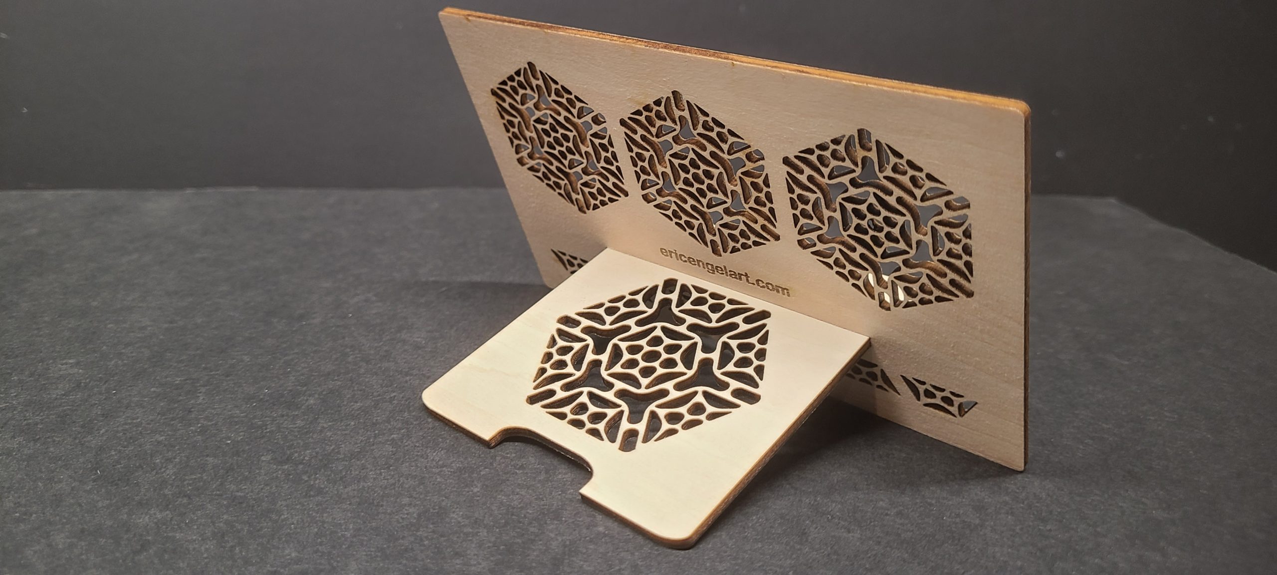Phone Stands (Laser Cut Wood) – Eric Engel Art